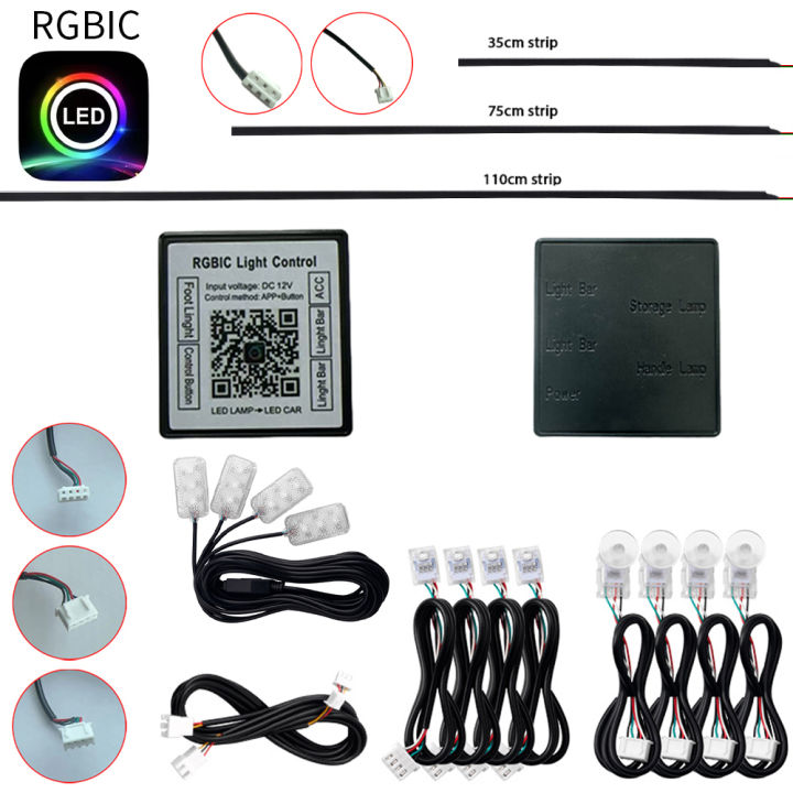 RGBIC "LED Lamp" App Symphony Full Colors Streamer LED Ambient Light ...