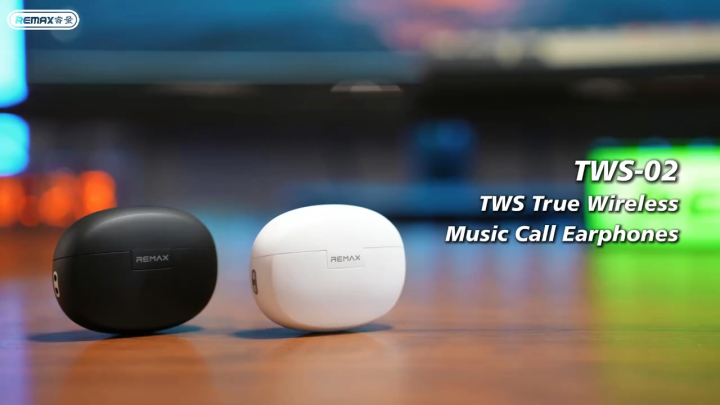 Remax TWS-02 True Wireless Earbuds 13mm Drivers Hi-Fi Sound Minimalist ...