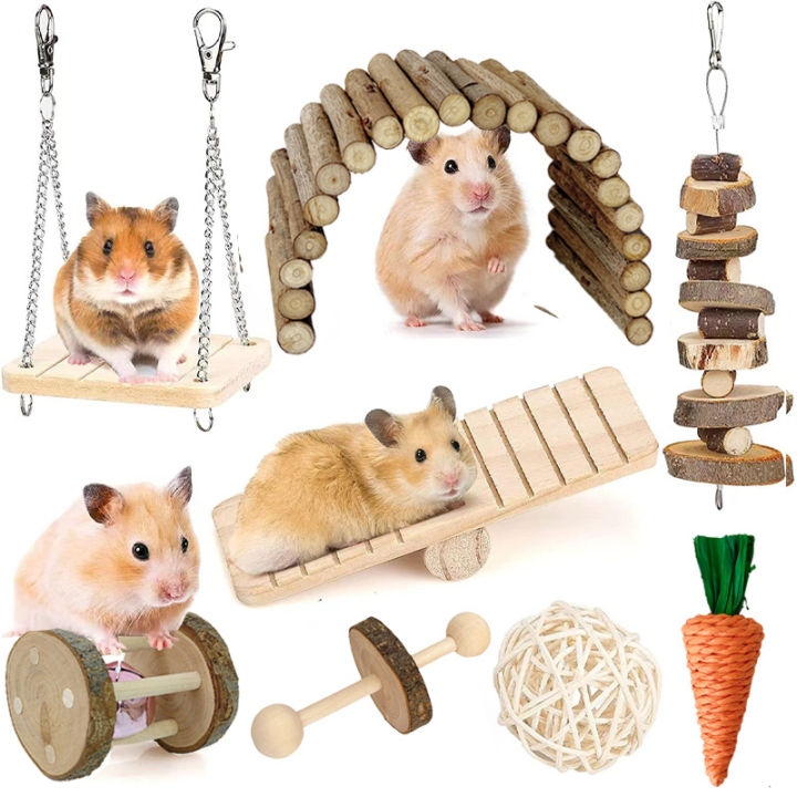 Hamster Landscape Arch Bridge Swing Combination Set Guinea Pig Rabbit ...