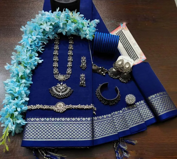 Tangail Er Cotton Saree With Blouse Pis Combo Set For Woman 14 Hand- 2 Colours | Daraz.com.bd