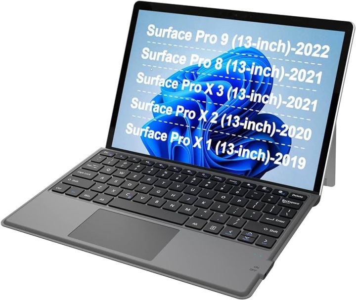 Arteck Microsoft Surface Pro 8 and Pro X Type Cover, Ultra-Slim ... Arteck Microsoft Surface Pro 8 and Pro X Type Cover, Ultra-Slim ...
