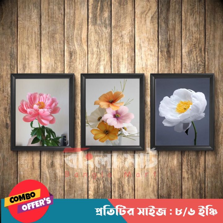Fiber art Photo Frame (3Pcs) For Wall Decor / Photo frame Canvas art ...