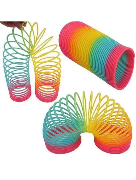 Magic Spring Rainbow Colour Spring for Kids Fun Elements And Plying ...