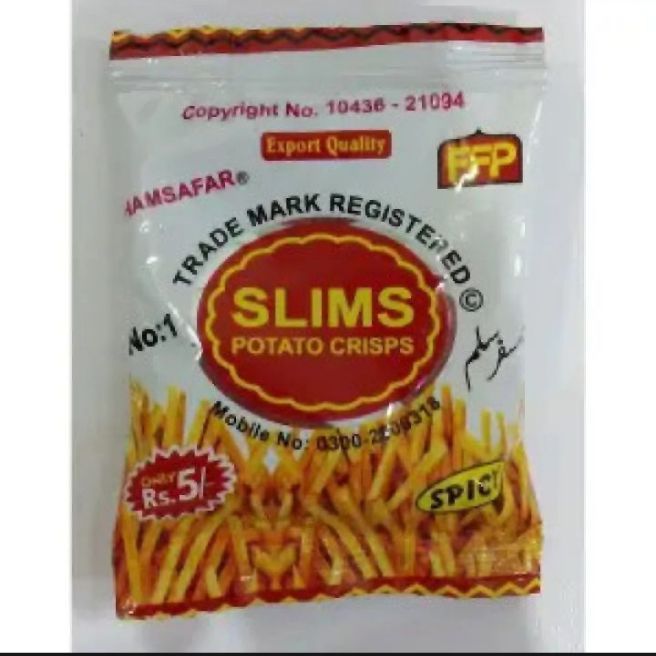 Original Hamsafer Slims Potato Crispy – Pack of 24 | Spicy Masala ...