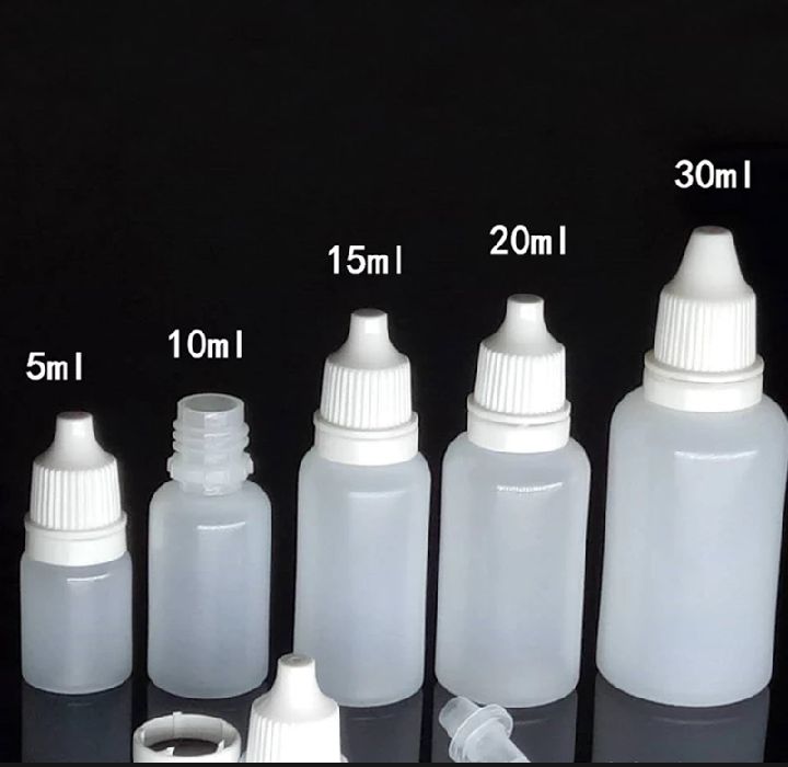 144 Pcs Plastic Dropper Bottle 5ml / 10ml / 20ml / Clear Plastic ...