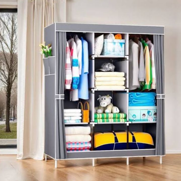 3 Door 88130 Fancy & Portable Foldable Closet Wardrobe Storage ...