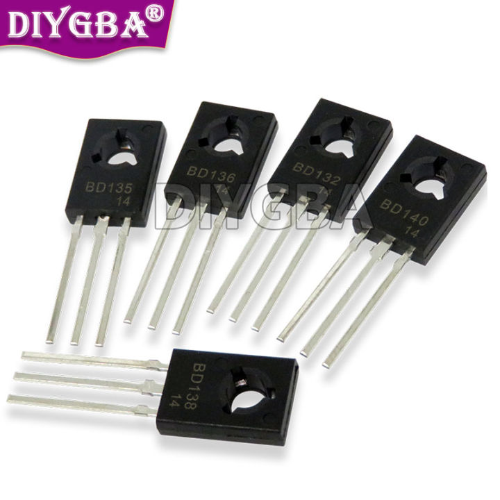 50PCS BD135 BD136 BD138 BD131 BD132 BD137 BD139 BD140 TO-126 NPN Power ...