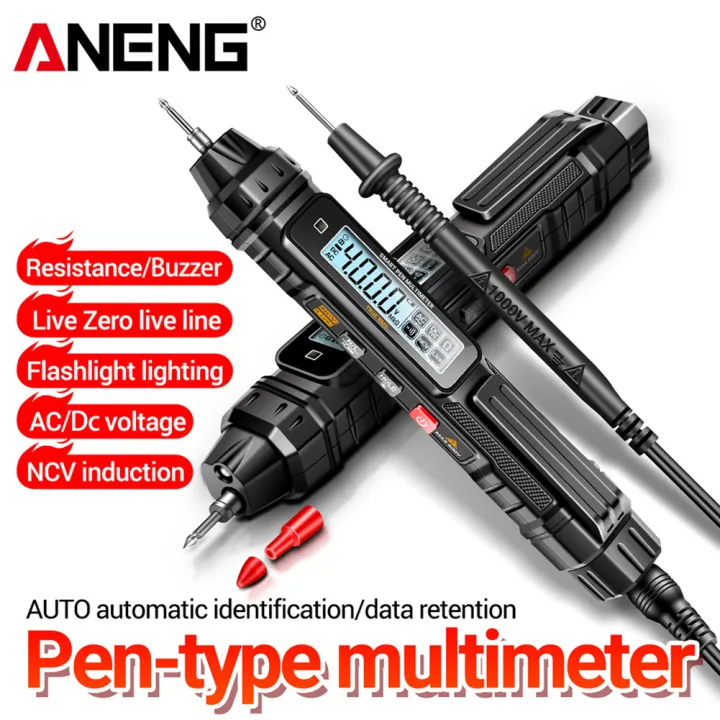 ANENG A3005 Digital Multimeter Pen Type 4000 Counts Professional Meter ...