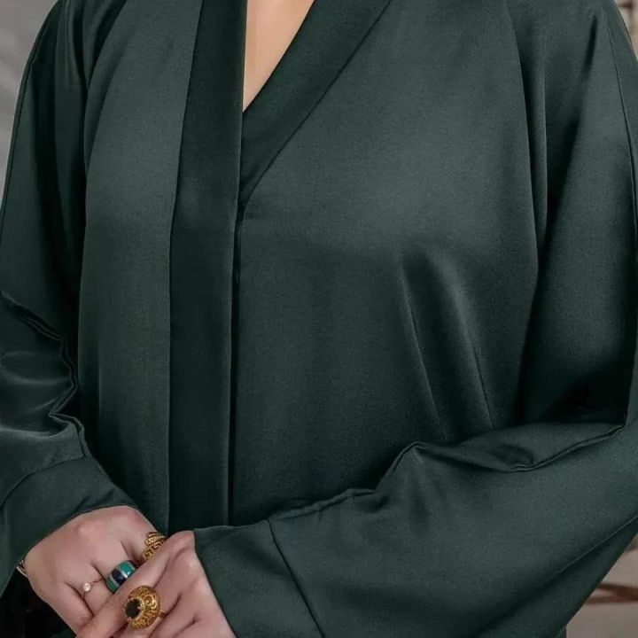 Simple Front Open Abaya Multiple Colors Available | Daraz.pk