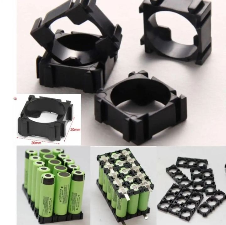 18650 Lithium Battery Holder Plastic Battery Pack Bracket Cylindrical ...