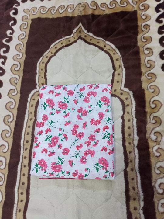 Namaz Chadar | Prayer shawl 90 width and 57 height malai linen | Daraz.pk