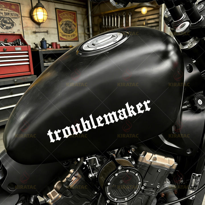 1PC Troublemaker Motocycle Helmet Stickers Waterproof for DIY Fairing ...