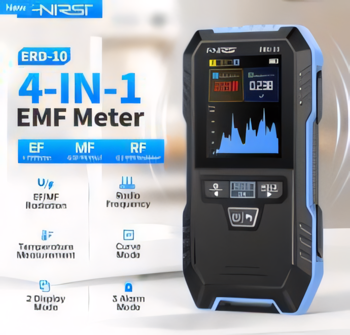 FNIRSI ERD10 Electromagnetic Field Radiation Detector & EMF Tester ...