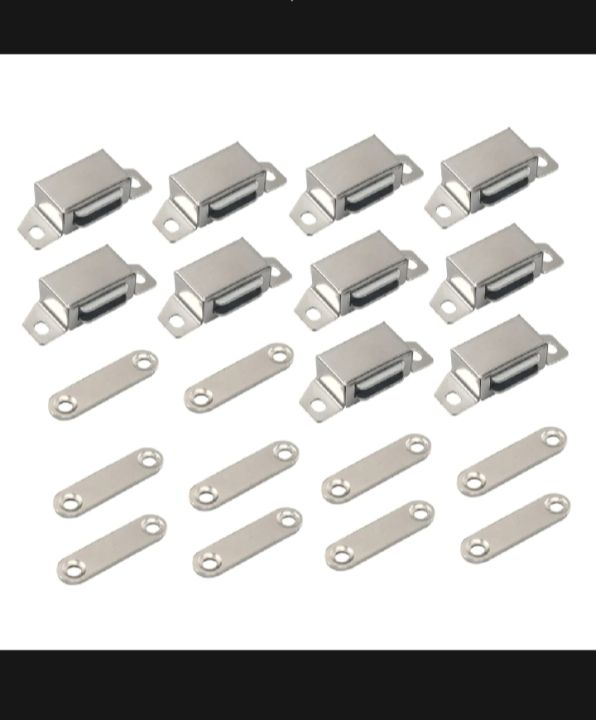 pack of 12 & 6 pcs stainless steel cabinet door magnet catcher (Large ...