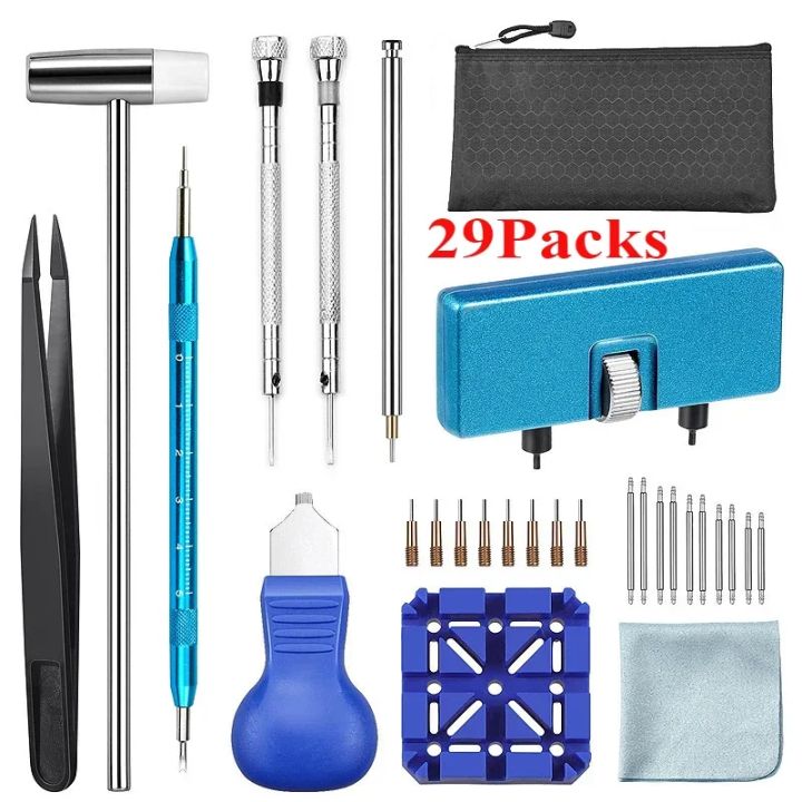 29pcs Watch Repair Kit Watch Battery Replacement Tool Kit Watch Back ...