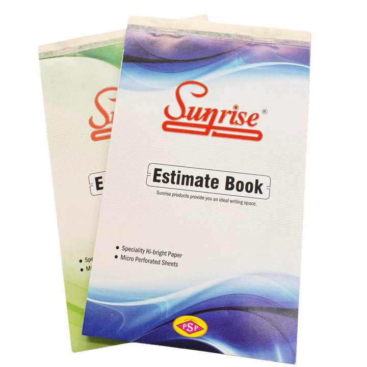 Estimate Bill Book (50 Pages/ Bills) - 1 Pcs | Daraz.com.np