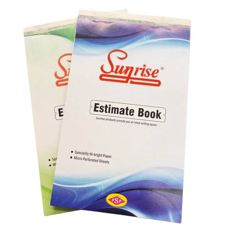Estimate Bill Book (50 Pages/ Bills) - 1 Pcs | Daraz.com.np