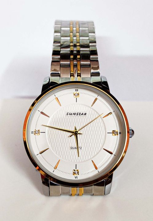 Sunstar watch for men / Branded watch for men/ Golden and Blue dial ...
