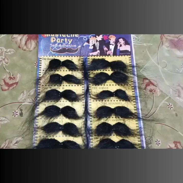 Realistic Black Fake Beard for Costume & Party – Stick-On Beard for ...