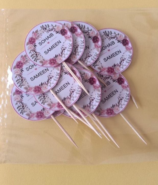 nikah mehndi maiyo birthday sweet and cake topper with customize your ...