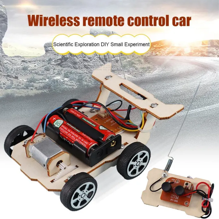 DIY Remote Control Racing Car Model Technology Handmade Materials ...