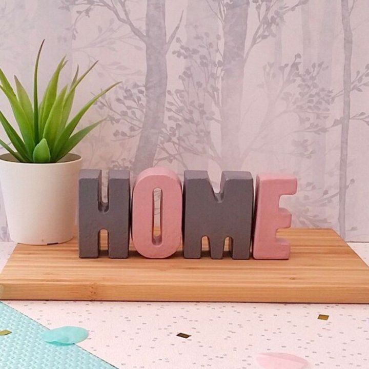 HOME Alphabets, Word For Home Decor, Interior Design, Modern ...