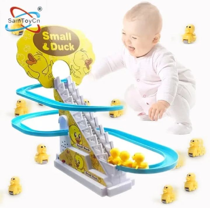 Cute Ducks Climbing Musical Toy race Track Toys Set For Kids And ...