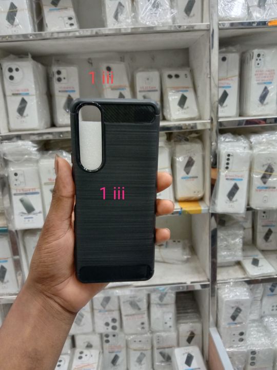 Leweisi Carbon Fiber Bumper Phone Case For Sony Xperia 1 iii Back Cover ...