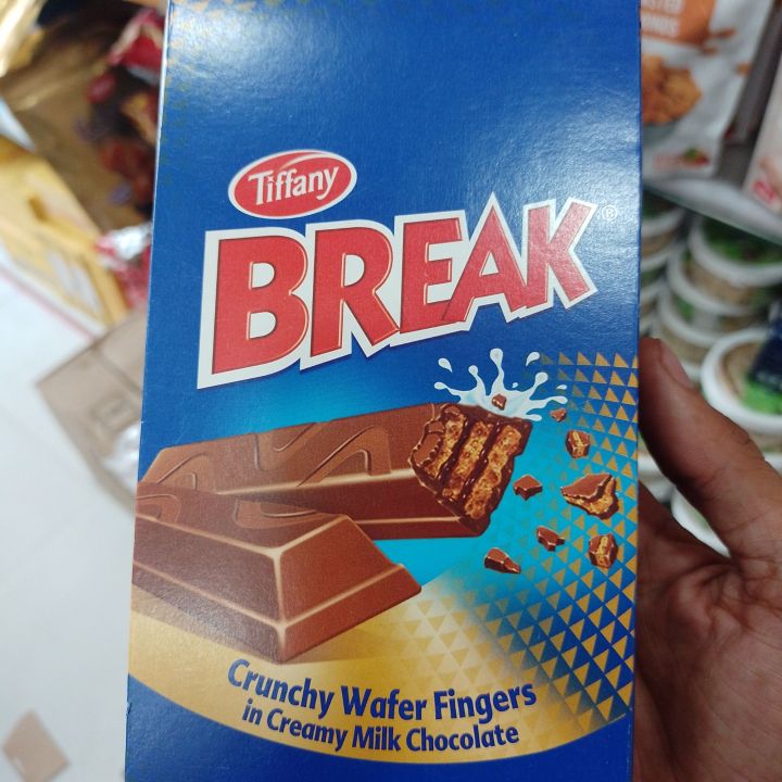 Tiffany Break chocolate 2 fingers × 24 pcs box | Daraz.lk