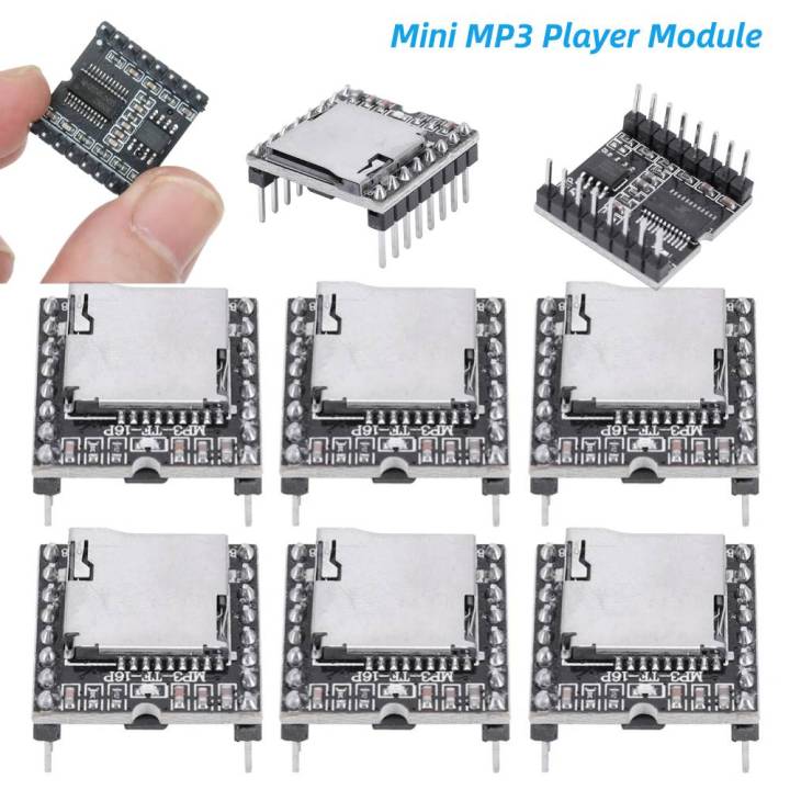 1-10PCS DFPlayer Mini MP3 Player Module V3.0 16P Support TF Card U-Disk ...