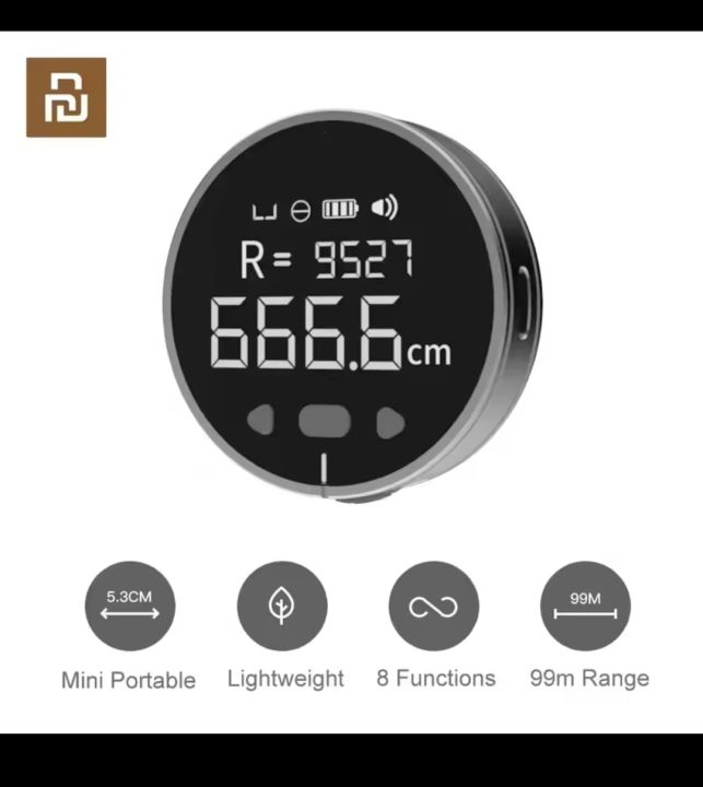 DUKA ATuMan Little Q Electric Ruler Distance Meter HD LCD Screen ...