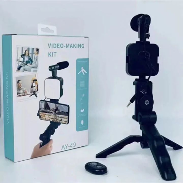 "AY49 Vlogging Video Making Kit: Ideal for both smartphone and camera ...