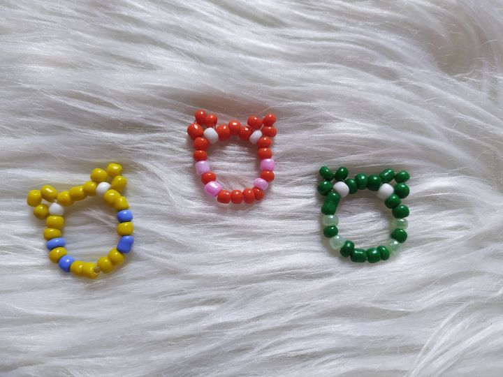 Powerpuff Girl Inspired Friendship Cat Rings for Girls (Set of 3 ...