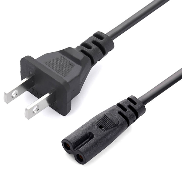EU Power Cable 2pin IEC320 C7 US Power Extension Cord For Dell Laptop ...