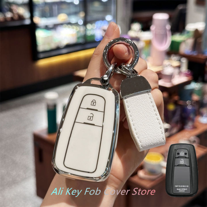 Key Fob Cover Keyring Keychain Lanyard for Toyota Prius Camry Corolla ...