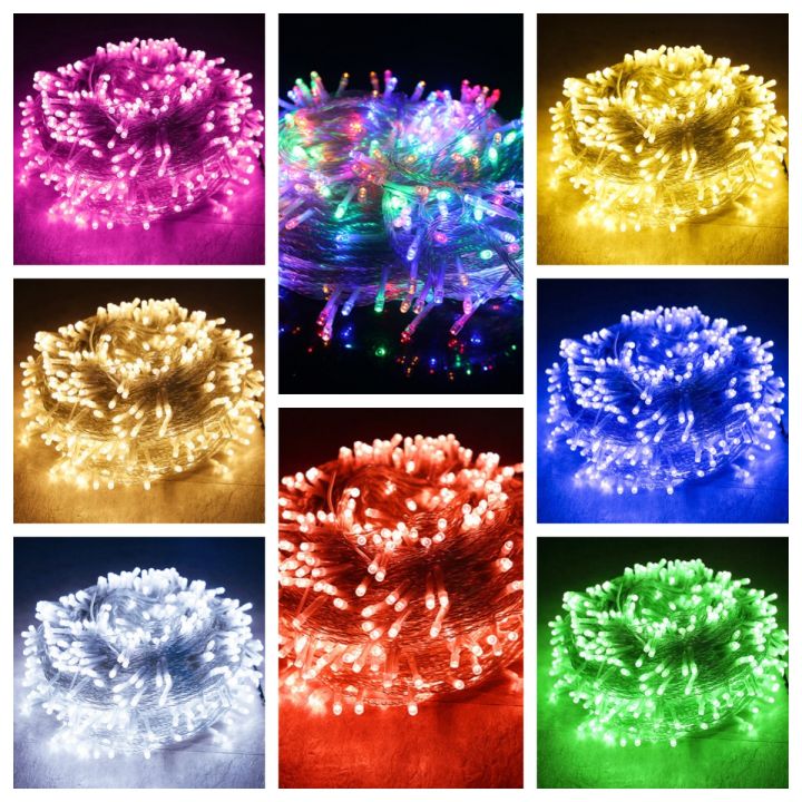 10M String US Standard 110V LED Star String Yellow Pink Green Warm Blue ...