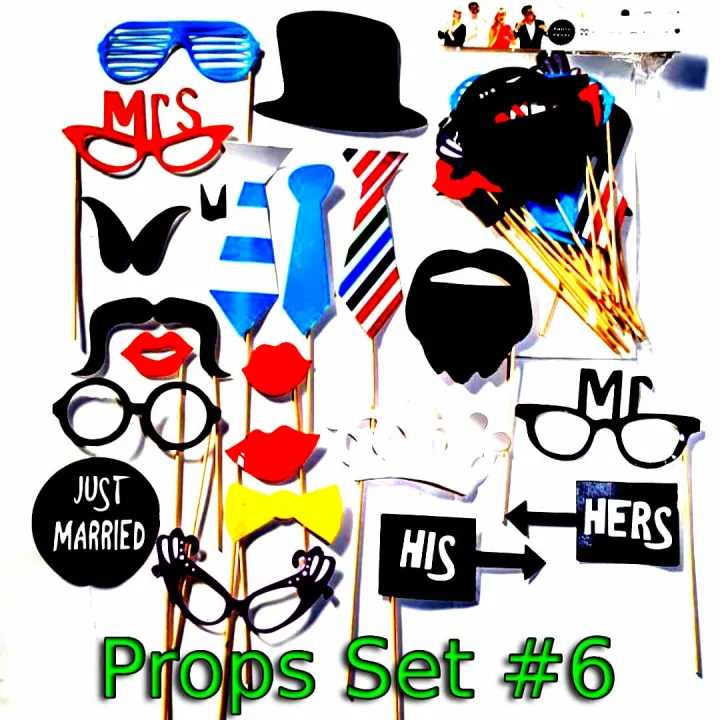 Traditional Wedding Props Set – Funny Bride & Groom Photo Booth ...