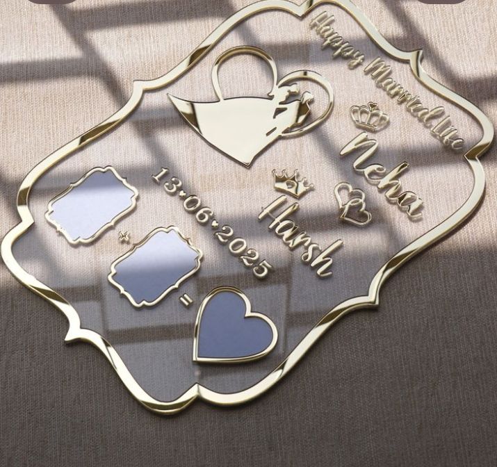 Nikkah Thumb Frame Customized With New Design | Daraz.pk