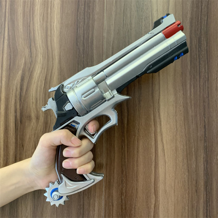 Game OW Cole Cassidy Revolvers Weapon Gun 1:1 Cosplay Safety PU Gift ...