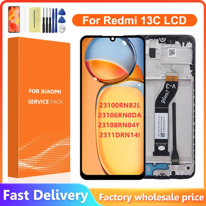 6.74" For Xiaomi Redmi 13C LCD Display Touch Screen with Frame ...
