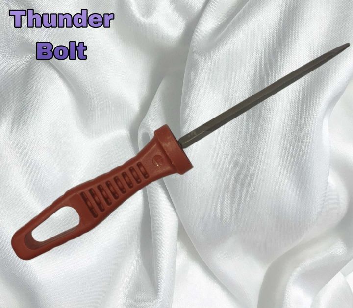 10 peiece 4'' inch ThunderBolt Slim Taper file with handle | Daraz.com.bd