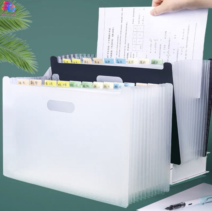 13 pockets file folder desktop file organizer document storage pocket ...