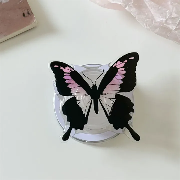 INS Korean Cute Butterfly Magsafe Phone Grip Tok Sockets Cellphone ...