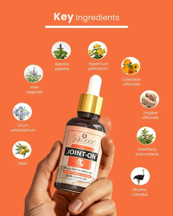 Sukoon Joint On Deal 30ml | pack of 4 ( buy 3 get 1 free) Pain Relief ...