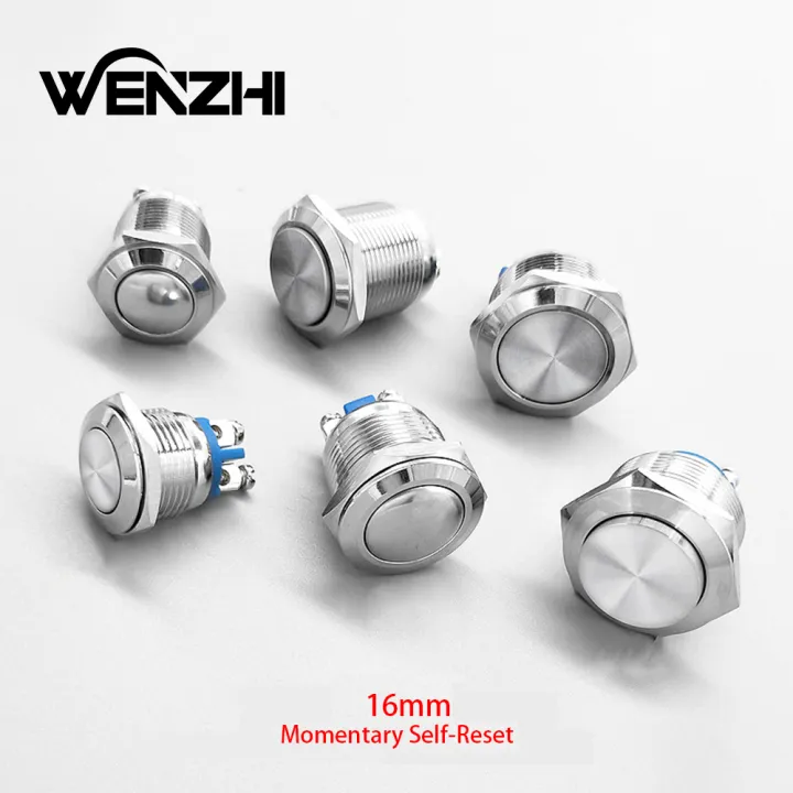 Momentary Push Button Start Stop Power Switch Metal Without Fixation ...