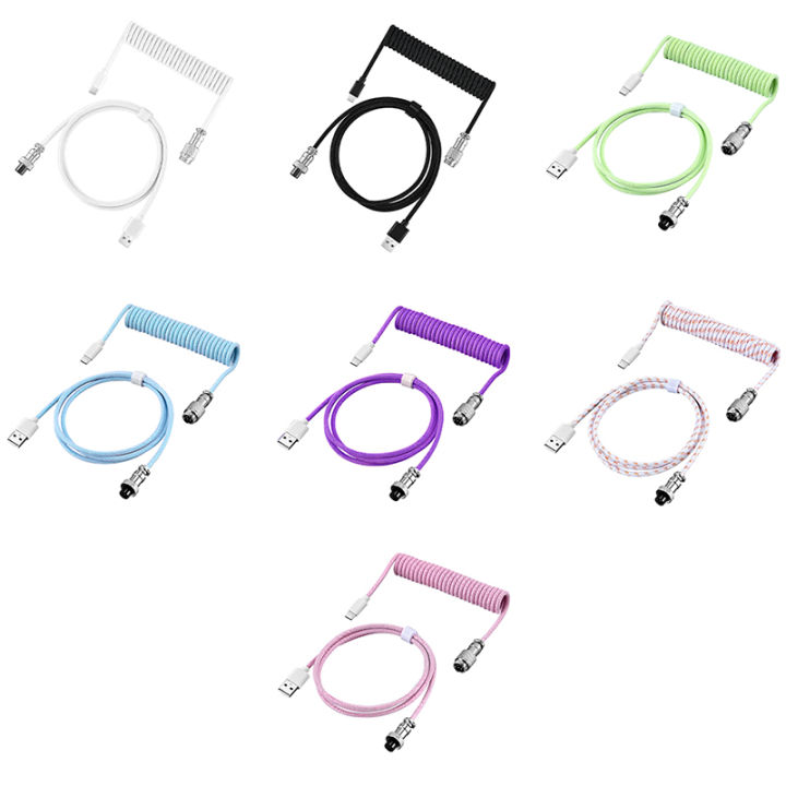 Mechanical Keyboard Coiled Cable Wire Type C Custom Usb Port Cable ...