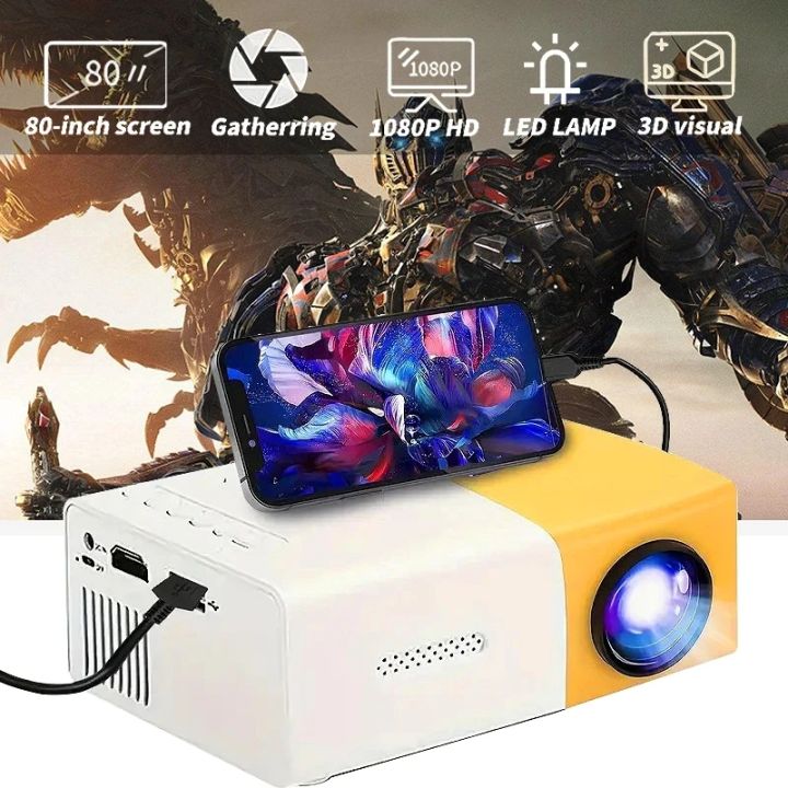 YG300 MINI Projector Portable Home Theater Smart TV Laser Beamer 3D ...