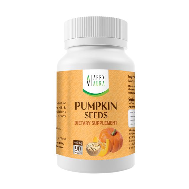 Pumpkin Seeds Dietary Supplement400mg(90 capsules) | Daraz.lk