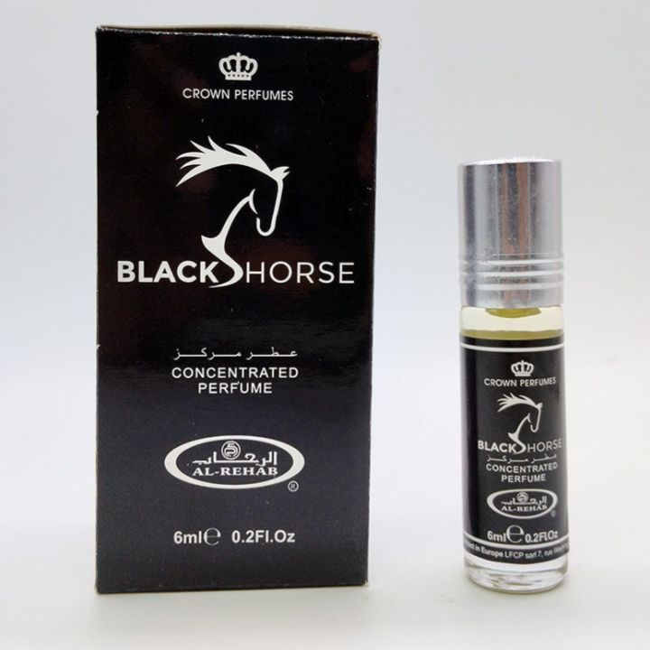 Al Rehab Black Horse 6ml Roll on Attar Ittar Concentrated Perfume Oil ...