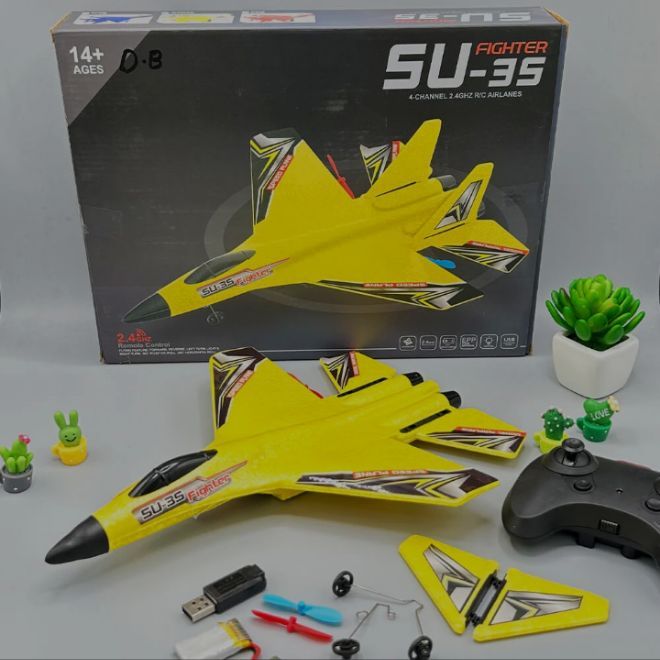 Remote Control Wireless Airplane Toy SU-35 STUNT FLYING RC AIRCRAFT ...